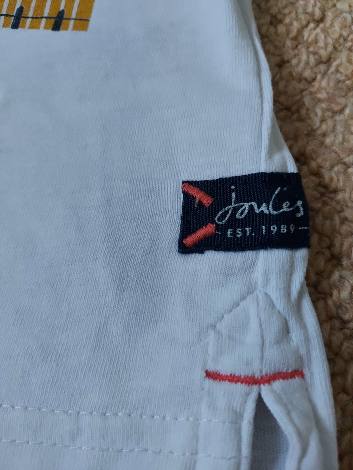 Joules Boys Crabzilla Beach Scene White T- Shirt Age 3 Short Sleeved | eBay