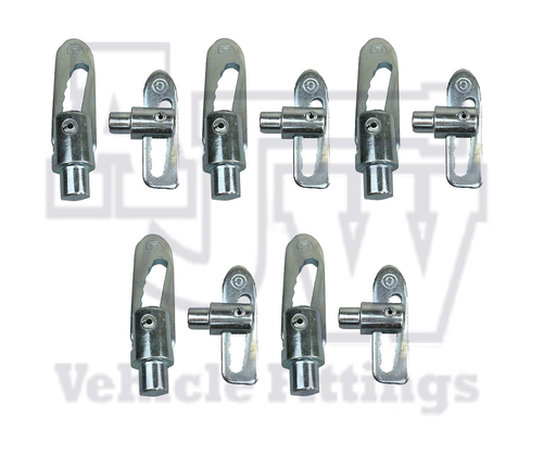 10 X Anti Luce loose Fastener Weld On M12 12mm Drop Lock Trailers ...