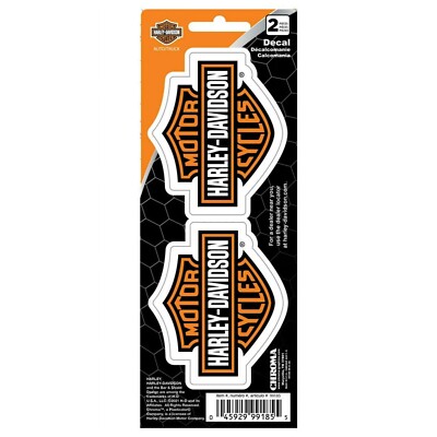 Licensed Harley-Davidson® Br & Shield Decals - 4.5" W x 2-3/8" Tall - 2 ...