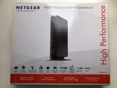 NETGEAR N600 Wireless Dual Band Gigabit Router WNDR3700v2 WiFi | eBay