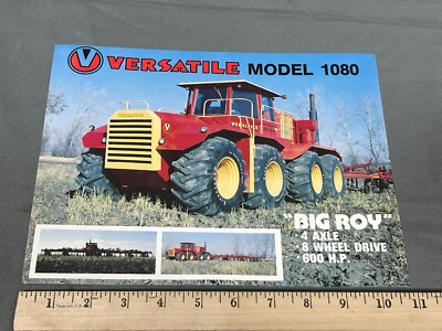 Vintage VERSATILE 1080 4WD BIG ROY Tractor sales Brochure 8WD rare ...