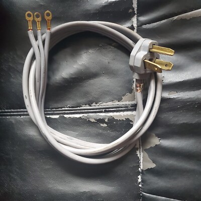 Clothes Dryer Power Cord 3 Prong Wire 30 Amp 6' Foot 10/3 Gauge Wire ...