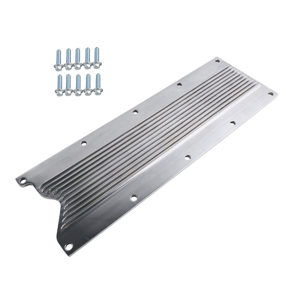 NEW Silver Finned Aluminum Valley Cover for LS Swap LS1/LS6 4.8 5.3 5.7 ...