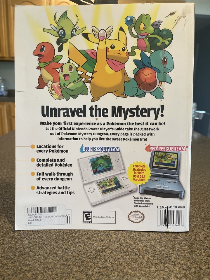 Nintendo Power Pokemon Mystery Dungeon Blue Red Rescue Team Strategy ...