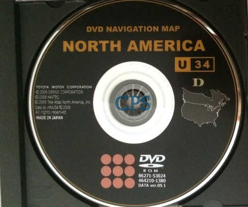 OEM Toyota Navigation DVD Map Disc U34 D P.N.86271-53024 v 09.1 USA ...