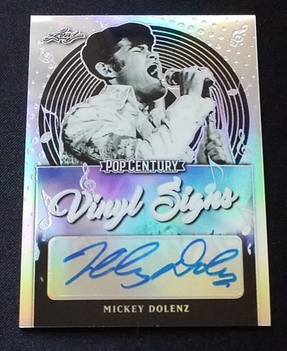 Mickey Dolenz 2019 Leaf Pop Century Vinyl Signs Auto Autograph The ...