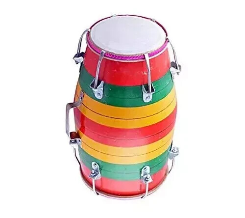 Wooden Baby Dholak Instrument Percussion Musical Instrument for Kids ...