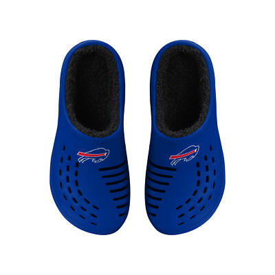 FOCO NFL Men's Buffalo Bills Sherpa Lined Big Logo Clogs | eBay
