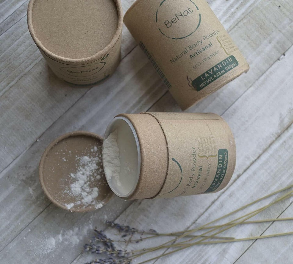 BeNat. All-Natural Body Powder. Eco-friendly. No-talc. For Women, Men ...