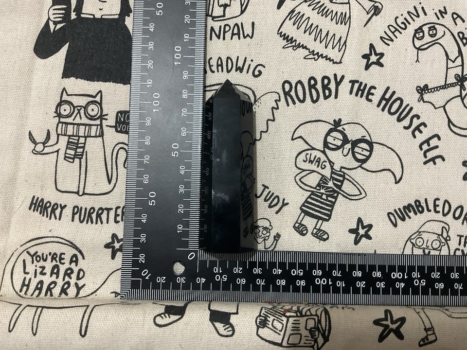 Black Obsidian Crystal Tower 8.5cm Height 82g Weight Natural Gemstone ...