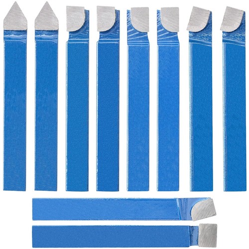 1/4" Metal Lathe Tooling - 10PCS Carbide Tip Tipped Cutter Tool,C6 Bit ...