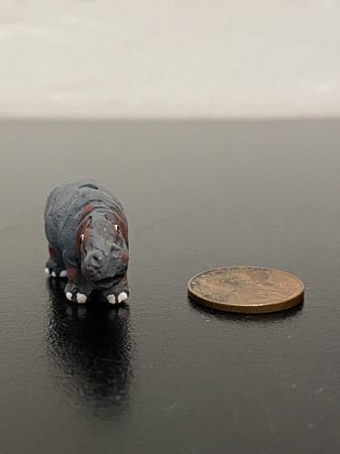 Peruvian Ceramic Animal Bead Charm Miniature Hippopotamus Hippo | eBay