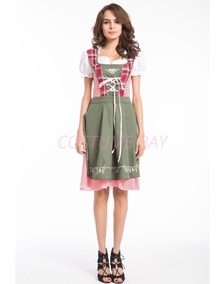 Oktoberfest Beer Girl Costume Octoberfest German Bavarian Wench Maid ...