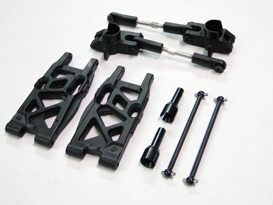 NEW OFNA HYPER 7 TQ PRO Arms Rear Upper, Lower +Axles & Hubs HOBAO OH4 ...