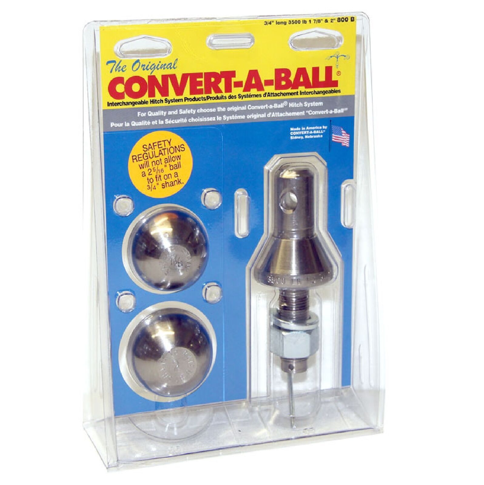 Convert A Ball Universal Nickel Plated 3/4" Shank w/ 1-7/8" & 2" Balls ...