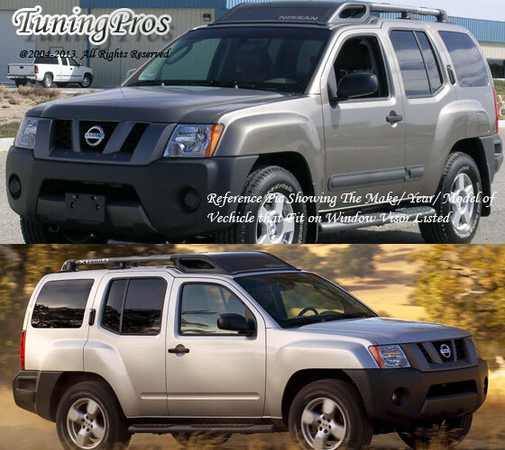 For Nissan Xterra 2005-2016 Smoke Out-Channel Window Rain Guards Visor ...