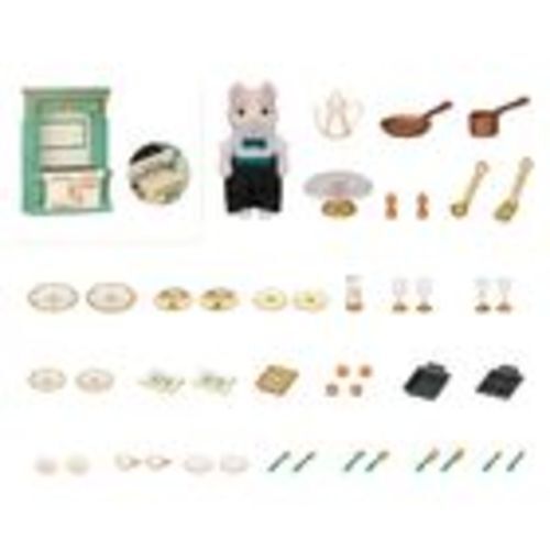 Sylvanian Families Dinner Party Dining Set Cat Calico Critters Limited ...