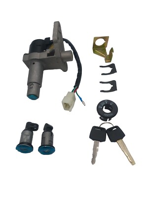 Ignition Key Set Kit Complete for Chinese GY6 4 Stroke Scooters Mopeds ...