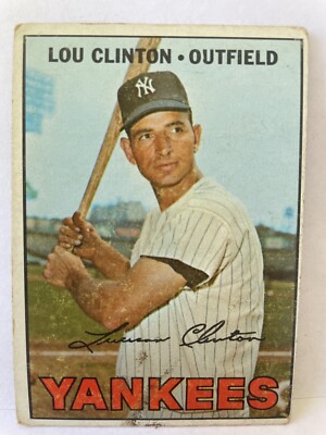 1967 Topps card # 426 - Lou Clinton - Outfielder for the New York ...
