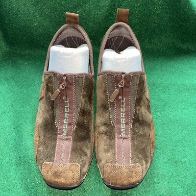 Merrell Suede Shoes Sneaker Hiker Women Brown Size 8.5 Zipper Casual ...