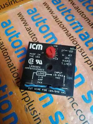 ICM CONTROLS 10 MINUTES ICM102FB LR30320 HMPS00C2X600 RELAY DELAY ON ...