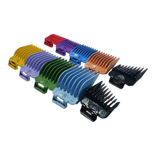 OEM Wahl Color Pro Clipper Guard Set #1-#8 1/8th-1 inch With L/R Taper ...