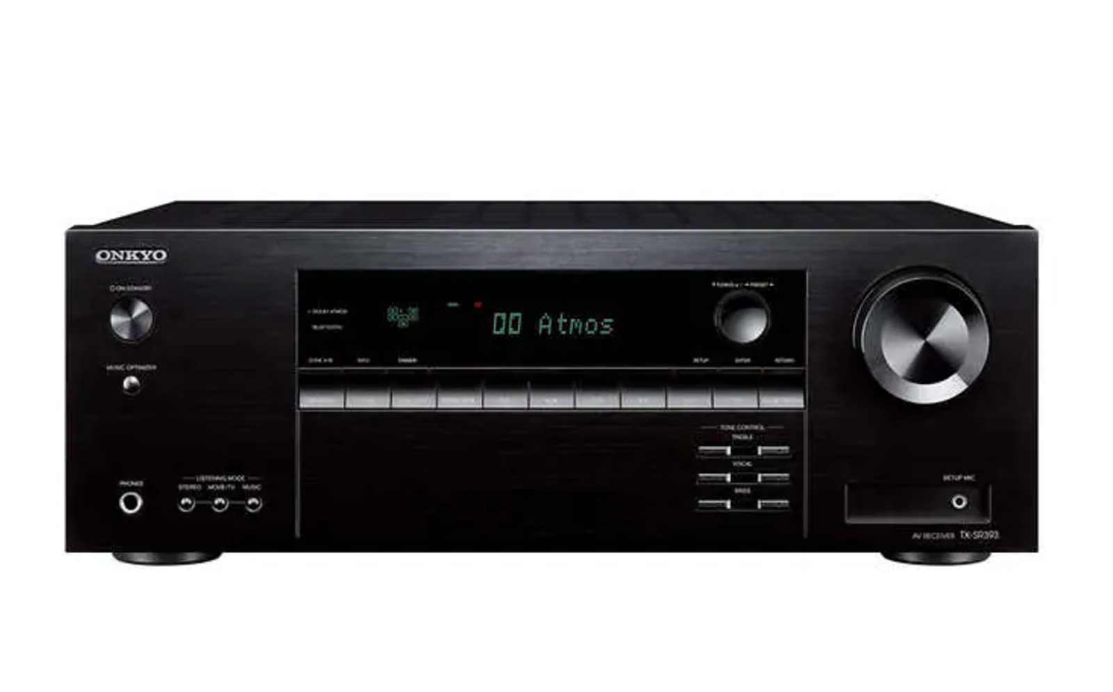 Onkyo TX-SR393 5.2-Channel 4K HDR Dolby Vision Home Theater AV Receiver ...