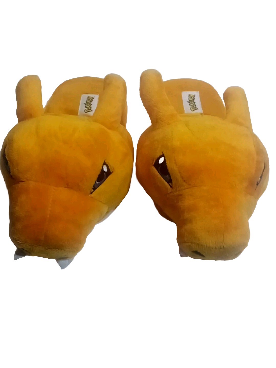 CHARIZARD POKEMON Large Slippers Bioworld Orange Plush Head Microfiber ...