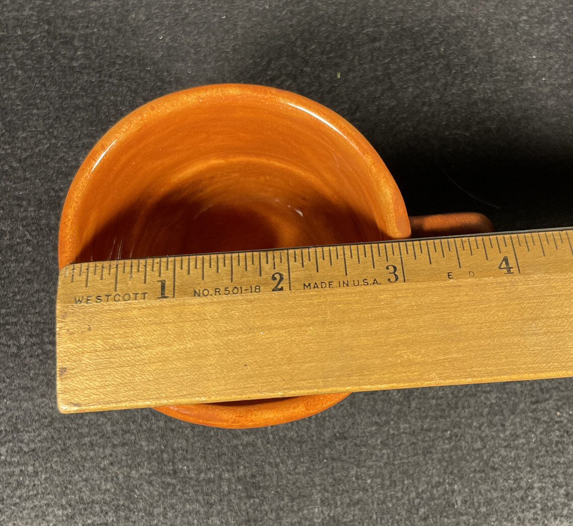 African Pottery Red Ware Cup & Saucer Signed Kazuri Kenya Primitive ...