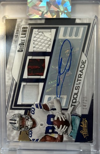 2023 Absolute CeeDee Lamb Tools of the Trade Triple Patch Auto #TOTT ...