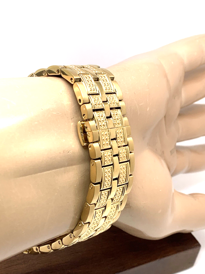 Bulova Men's Watch 98A292 Automatic Skeletonized Gold Dial Stainless ...