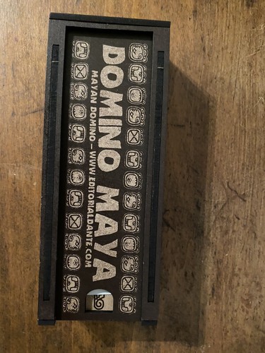 Domino Maya Mexican Mayan Dominoes, Wood Wooden Case | eBay