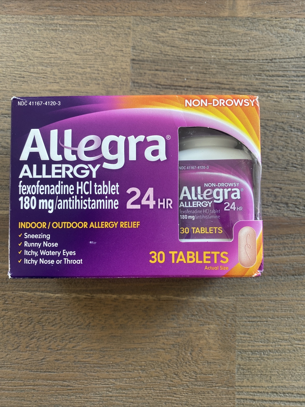Allegra 24 Hour Allergy Tablets - 30 Tablets (Pack of 2) Exp 12/2024 ...
