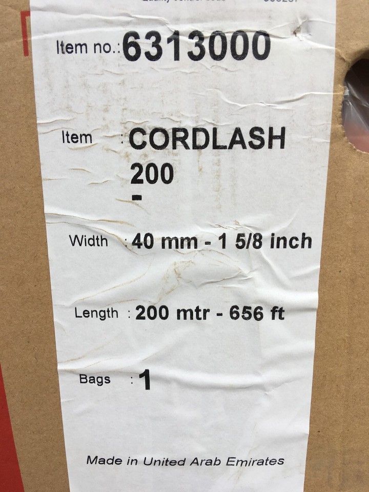 100 feet (X 5) Cordlash 200 Cargo Strap Cordstrap 40mm/ 1-5/8" 8500 kg/1873lb | eBay