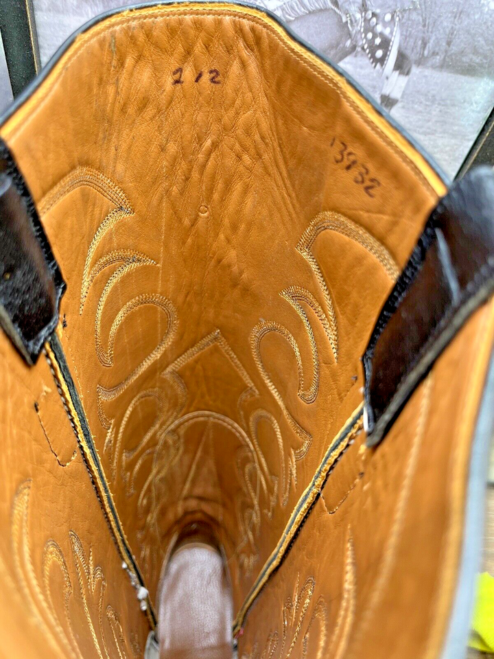 AMMONS EXOTIC ALLIGATOR TAIL STOVEPIPE SHAFT 12B MENS COWBOY BOOTS | eBay