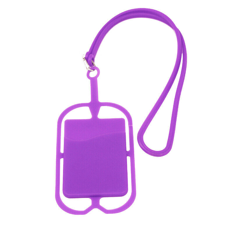 Silicone Phone Holder Lanyard Case Cover Neck Strap Necklace Sling ...