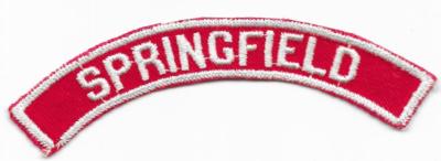 Springfield Red and White RWS Community Strip Vintage Boy Scouts BSA 1 ...