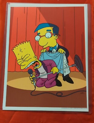 The Simpsons Masterpiece Gallery W/ Protective Plastic Bart James Brown ...