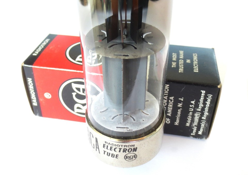 7027A Metal base - Square getter - RCA NOS Audio tube - Amplitrex ...