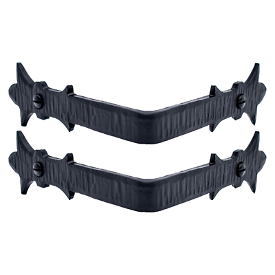 Decorative Metal Angle Brackets Pack Of 2 X Black Corner Brackets