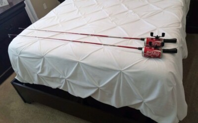 Vintage COCA-COLA Can FISHING POLE Rod and REEL | eBay