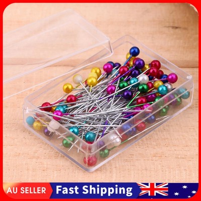 100Pcs 1.57In Round Pearl Pin Reusable Sewing Pin for Sewing Tools ...