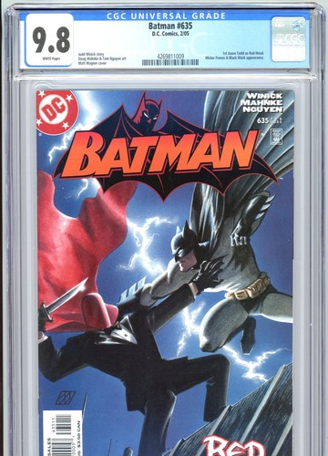 Batman #635 CGC 9.8 White Pages 1st Jason Todd as Red Hood DC Comics ...