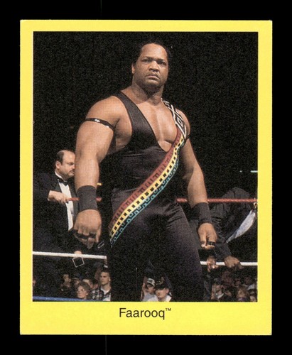 FAAROOQ Vtg 1997 Cardinal WWF Trivia Game Card Pro Wrestling Wrestler ...