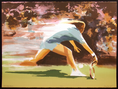 Doug Lew "The Back Hand" Signed Lithograph tennis Artwork Submit Best ...