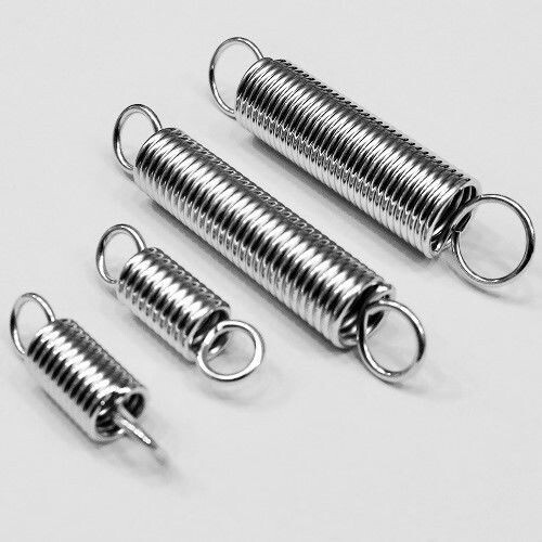 Zugfeder MIT ÖSE Zugfedern Feder Federstahl Stahlfeder ab 1 mm Draht -Ø ...