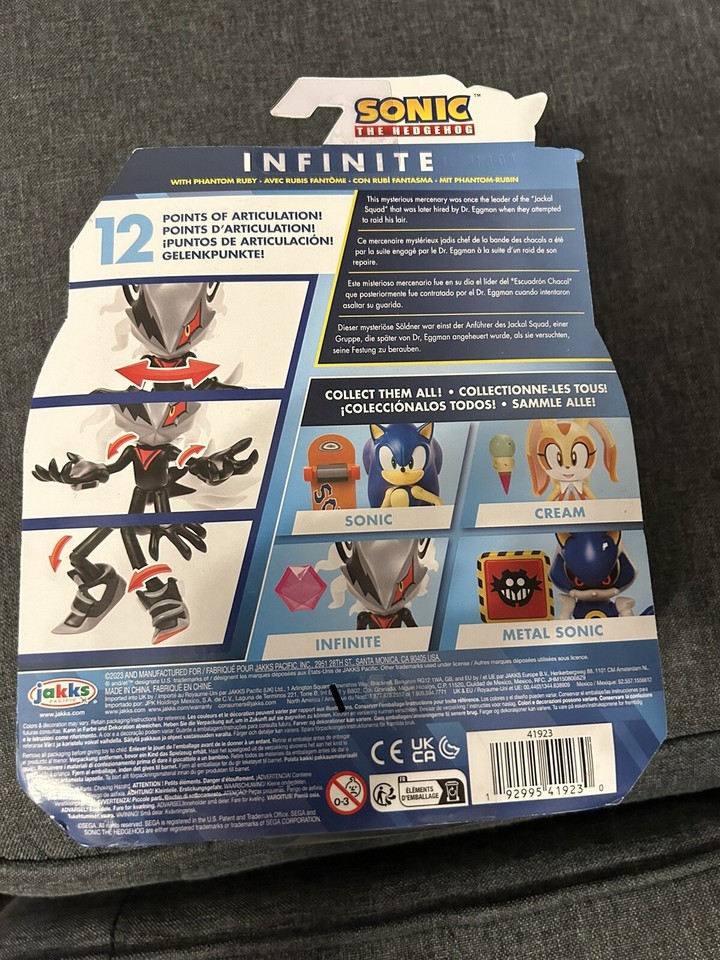JAKKS Pacific Sonic The Hedgehog Infinite 4" Action Figure Toy Sega ...