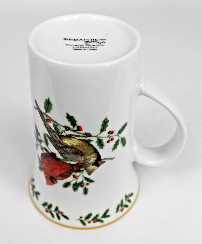 Set of 4 Living Quarters Porcelain Christmas Coffee Latte Mugs ...