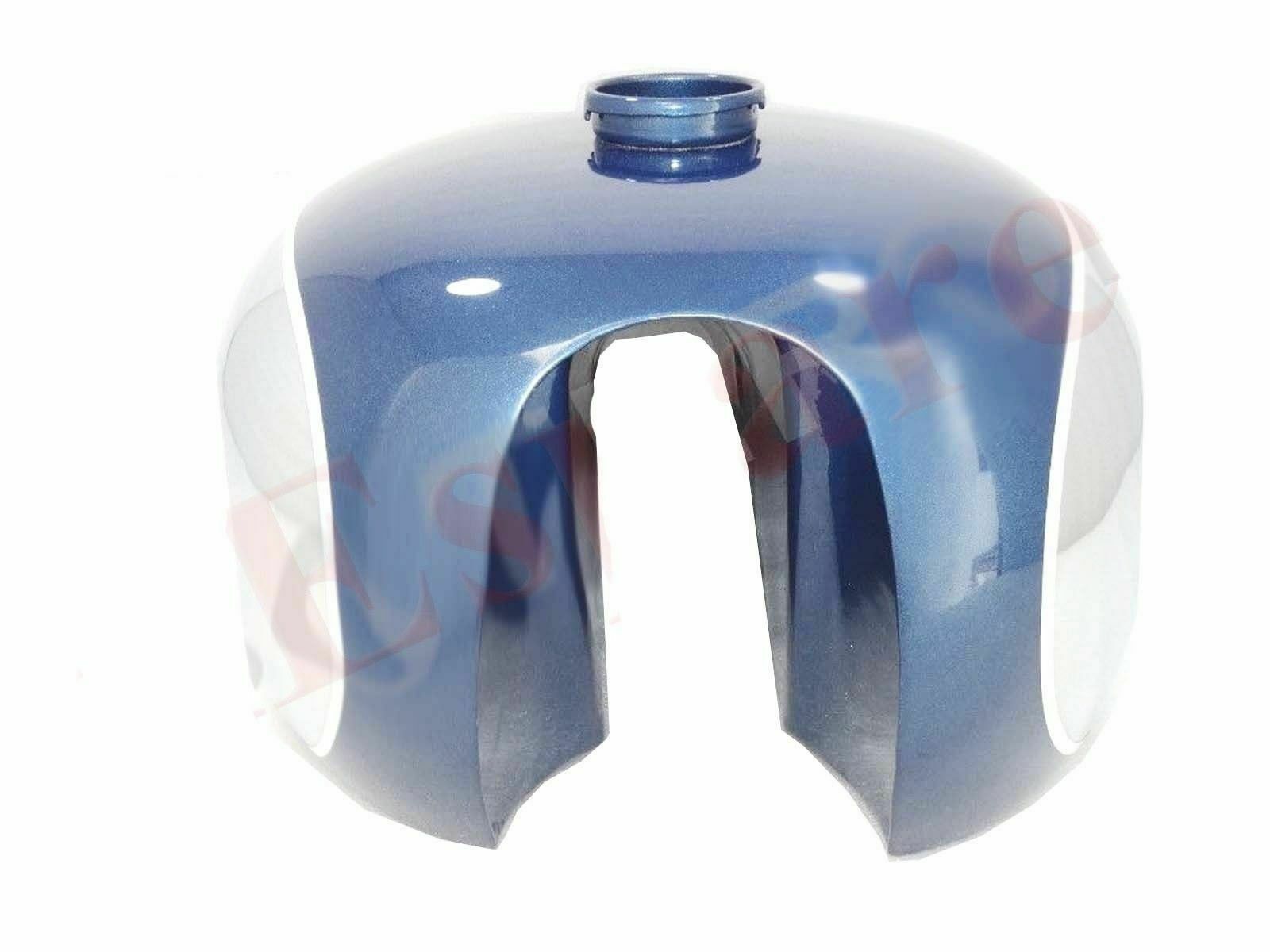 BSA A7 A10 4 Gallon Blue Painted Chrome Plated Petrol Gas Fuel Tank | eBay