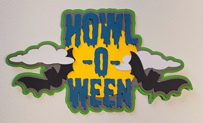 Howl-O-Ween Title. Scrapbook, Card making Paper Piecing | eBay